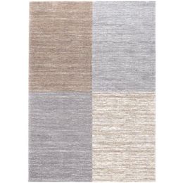 OCI DIE TEPPICHMARKE Teppich &raquo;SOFI LORI&laquo; rechteckig 12 mm H&ouml;he Fris&eacute; Teppich, Kurzflor, Karo, Wohnzimmer bunt Polyester B : 65cm 1 Stk., 12mm, L: 