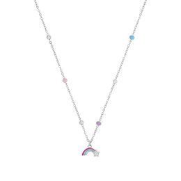 Prinzessin Lillifee Damen Kette mit Anh&auml;nger &raquo;Sternschnuppe-Motiv&laquo; mit Zirkonia (synth.) silber Silber 925 (Sterlingsilber), L: 38 B: 1,2mm