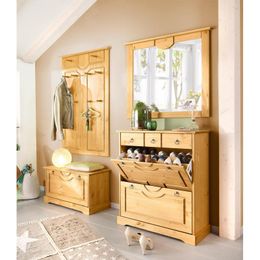 OTTO home Garderoben-Set &raquo;Klera&laquo; Set, 4 Stk. tlg. beige Massivholz Einheitsgr&ouml;&szlig;e