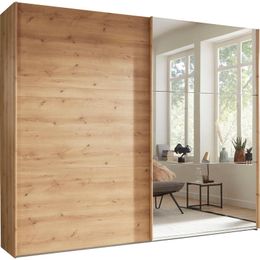 Wiemann Schwebet&uuml;renschrank &raquo;Korfu&laquo; hochwertige Beschl&auml;ge braun Glas, Holzwerkstoff B/H/T: 296,3cm x 236cm x 67cm, T&uuml;ren: 2 Stk.