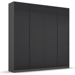 Rauch Dreht&uuml;renschrank &raquo;Monostar&laquo; mit Glasfront sowie umfangreicher Innenausstattung grau Holzwerkstoff B/H/T: 181cm x 210cm x 54cm