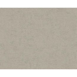 Livingwalls living walls Vliestapete &raquo;Titanium 30646&laquo; Uni Tapete Einfarbig grau Vlies B/L: 0,53m x 10,05m