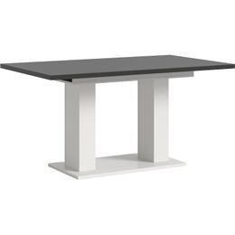 Home Affaire Esstisch &raquo;Motus, ausziehbar 150 -190 cm, inklusive 40 cm Einlegeplatte&laquo; Set, 1 Stk. tlg. Doppels&auml;ulengestell mit Bodenplatte, Tisch, 