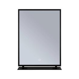 Paulmann LED Wandleuchte &raquo;Spiegel Miro eckig IP44 11W 450x600 230V&laquo; Tageslichtwei&szlig; TunableWhite, Spiegel silber 1, H: 62cm
