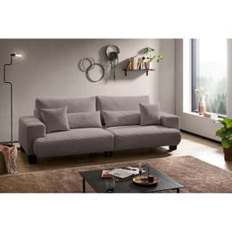 exxpo - sofa fashion Big-Sofa &raquo;Big Ayo, Megasofa, toller Sitzkomfort, modern & zeitlos, Cord Bezug&laquo; inkl. loser R&uuml;cken- und Zierkissen, frei im Raum 