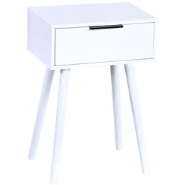 Kesper Nachttisch &raquo;Kesper Nachttisch mit 1 Schublade, wei&szlig;, FSC,&laquo; 1 Stk. tlg. wei&szlig; Faserplatte B/H/T: 40cm x 59cm x 30cm