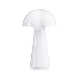 Paulmann LED Au&szlig;en-Tischleuchte &raquo;Akkuleuchte Onzo dimmbar IP44&laquo; 1 Stk. Warmwei&szlig; wei&szlig; 1, &Oslash; 16cm H: 28,2cm, 1 Stk.