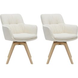 OTTO home Esszimmerstuhl &raquo;Sigune&laquo; () 1 Stk.pflegeleichter Webstoff Bezug, massives Echtholzgestell wei&szlig; Webstoff 100% Polyester B/H/T: 61cm x 89cm x 
