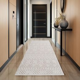 Ayyildiz Teppiche Teppich &raquo;HELIX 2202 , auch als L&auml;ufer und Rund erh&auml;ltlich&laquo; rechteckig 7 mm H&ouml;he 3D-Effekt durch Cut-Loop-Webtechnik, Woll-Optik, Boucl&eacute;, Wohnzimmer 