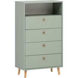 Schildmeyer Kommode &raquo;Bjarne, Highboard, Made in Germany, B: 60 cm&laquo; Solide Verarbeitung - Dieses Produkt ist in Deutschland gefertigt gr&uuml;n B/H/T: 60,2cm x 104,4cm 