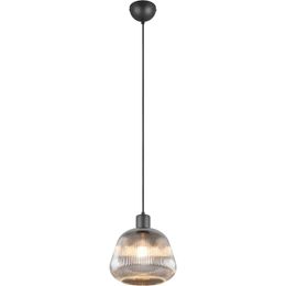 Trio Leuchten Pendelleuchte &raquo;TARIFA, 1-flammige H&auml;ngeleuchte exkl 1xE27 max 25W, Glas H&auml;ngelampe&laquo; E27 1 Stk. warmwei&szlig; - kaltwei&szlig; h&ouml;henverstellbar max 