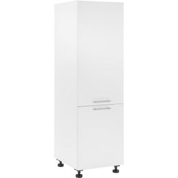 Mehrzweckschrank &raquo;, K&uuml;hlumbauschrank BxHxT 60x200x68 cm&laquo; 1 Stk. tlg. Breite 60cm, T&uuml;r L/R montierbar, Softclose-Funktion wei&szlig; Holzwerkstoff wei&szlig;matt, 