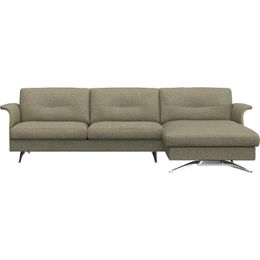 FLEXLUX Ecksofa &raquo;Glow bequem und komfortabel durch hochwertigen Sitzaufbau, L-Form&laquo; Modernes skandinavisches Design gr&uuml;n 100% Polyester B/H/T: 273cm x