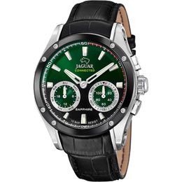Jaguar Herren Chronograph &raquo;Connected Special Edition&laquo; Armbanduhr, Quarzuhr, Herrenuhr, Saphirglas, Stoppfunktion schwarz Einheitsgr&ouml;&szlig;e