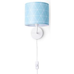 Paco Home Wandleuchte &raquo;Stella 401&laquo; E14 Stecker Flur Lampe Wohnzimmer &Oslash; 18cm Skandi Stil Kabel 3m E14 wei&szlig; 1, &Oslash; 18cm H: 26,5cm