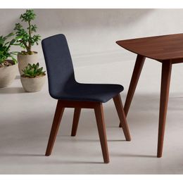 Home Affaire Stuhl &raquo;Sandy&laquo; () 2 Stk.mit verschiedenen Stuhlbeinfarben und Farbvarianten, Sitzh&ouml;he 47 cm blau Polyester B/H/T: 47cm x 88cm x 56cm, 2 