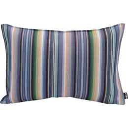 HOCK Dekokissen &raquo;Blondie&laquo; mit bunten Streifen, Kissenh&uuml;lle mit F&uuml;llung, 1 St&uuml;ck blau Baumwolle B/L: 60cm x 40cm, 1 Stk.