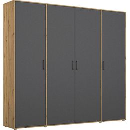 Rauch Kleiderschrank &raquo;VOYAGER Garderobe W&auml;scheschrank Schlafzimmer&laquo; in 3 verschiedenen Ausstattungen BASIC/CLASSIC/PREMIUM, mit 2 modernen 