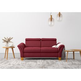 OTTO home 2,5-Sitzer &raquo;Lindgren&laquo; wahlweise mit TV-Funktion, links oder beidseitig, Kopfteilverstellung rot 100% Polyester B/H/T: 185cm x 84cm x 93cm, 