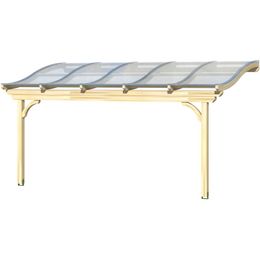 Skan Holz Terrassendach &raquo;Verona&laquo; Leimholz braun Polycarbonat (PC) B/H/T: 541cm x 322cm x 389cm