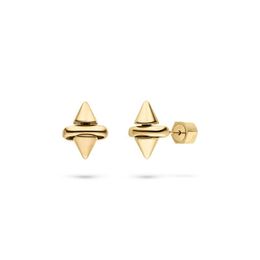 Liebeskind Berlin Damen Paar Ohrstecker &raquo;Spikes&laquo; gold Edelstahl