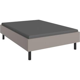 wimex Bett &raquo;Easy, gro&szlig;e Auswahl an Gr&ouml;&szlig;en und Farben, auch in Komforth&ouml;he&laquo; Made in Germany, ohne Kopfteil, ideal unter Dachschr&auml;gen oder Fenster grau 