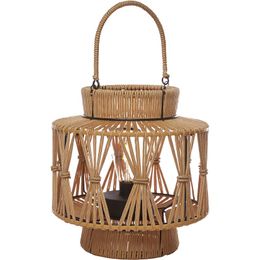 Luxform Gartenleuchte &raquo; USB Alhambra Large&laquo; LED-Modul 1 Stk. Warmwei&szlig; LED-Gartenleuchte, Akkubetrieben, aufladbar &uuml;ber USB braun H: 29cm, 1 Stk.