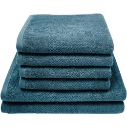 Dyckhoff Handtuch Set &raquo;Popcorn Streifen&laquo; Set 6 Walkfrottier 2 Badet&uuml;cher (70x140 cm), 4 Handt&uuml;cher (50x100 cm) Walkfrottier, Obermaterial: 100% Baumwolle 6, 