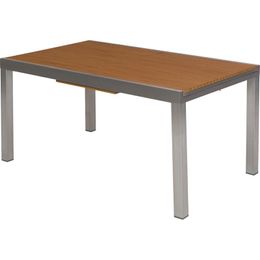 Merxx Gartentisch ausziehbar braun Aluminium;Kunststoff B/H/T: 150cm x 75cm x 90cm