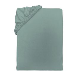 Tom Tailor HOME Spannbettlaken gr&uuml;n Jersey, Obermaterial: 100% Baumwolle B/L: 200cm, 1 Stk., Jersey, 140-160x200 20cm