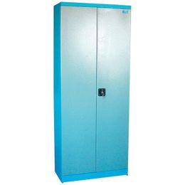 G&uuml;de Werkzeugschrank &raquo;Universal&laquo; B/T/H: 78x38x193 cm, abschlie&szlig;bar blau Stahl blau/grau, B/H/T: 78cm x 193cm x 38cm, Schubladen: 3 Stk. T&uuml;ren: 2 Stk.