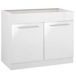 Wiho-K&uuml;chen wiho K&uuml;chen Sp&uuml;lenschrank &raquo;Flexi2&laquo; Breite 100 cm wei&szlig; B/H/T: 100cm x 85cm x 57cm