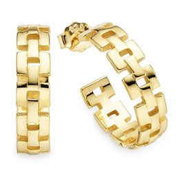 Aniston Jewelry & Watches Damen Aniston JEWELRY & WATCHES Paar Ohrstecker &raquo;Schmuck Geschenk Silberohrstecker&laquo; gold 20,7mm, Silber 925 (Sterlingsilber)