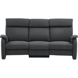 Home Affaire 3-Sitzer &raquo;Turin mit Steckdose und USB-Port auch in Easy care-Bezug&laquo; 2 x vollmotorische Relaxfunktion, herunterklappbarer Tisch grau B/H/T