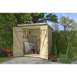Nordic Holz Gartenhaus &raquo;Elementhaus KENT 3.2&laquo; beige Massivholz ohne Fu&szlig;boden, ohne Dacheindeckung