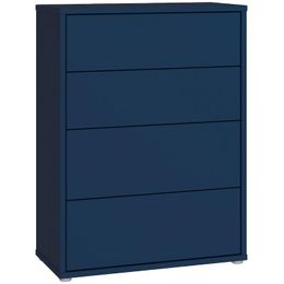 FORTE Kommode &raquo;Alice Springs, Kommode 4 Schubk&auml;sten B/H/T 74,5/99,1/34,9 cm&laquo; Schubk&auml;sten mit Vollauszug, Grifflos, Push to open Holzwerkstoff B/H/T: 