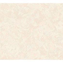 Livingwalls living walls Vliestapete &raquo;New Look mit Glitzereffekt&laquo; Strukturmuster Ton-in-Ton einfarbig uni strukturiert Uni Tapete Struktur beige Vinyl, Vlies B/L: