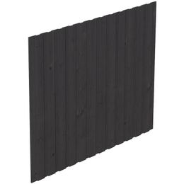 Skan Holz Carport-Seitenwand aus Deckelschalung 20x120mm grau Holzwerkstoff B/H/T: 230cm x 180cm