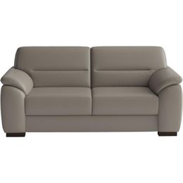 Sit & More sit&more 2-Sitzer &raquo;Montego&laquo; mit Federkern beige B/H/T: 166cm x 88cm x 90cm, NaturLEDER Stoff