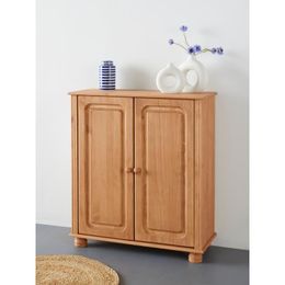 OTTO home Highboard &raquo;Mette&laquo; Kommode mit 2 Einlegeb&ouml;den, Breite 85cm, Tiefe 34 cm, H&ouml;he 95 cm braun B/H/T: 85cm x 95cm x 34cm, Kiefer, 2 Stk.
