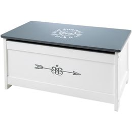 Roba Truhe &raquo;Rock Star Baby 3&laquo; mit Deckelbremse grau MDF B/H/T: 60cm x 30cm x 32cm