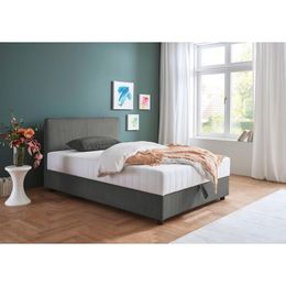 ATLANTIC HOME COLLECTION Bett &raquo;Corinna&laquo; Boxbett inkl. Stauraum, Cord, erh&auml;ltlich in unterschiedlichen Breiten grau Liegefl&auml;che L&auml;nge B: 200cm x 140cm,