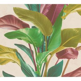 Livingwalls living walls Vliestapete &raquo;Metropolitan Stories, Antonio Barcelona&laquo; botanisch floral tropisch leicht strukturiert Tapete Blumen Tapeten Wohnzimmer 