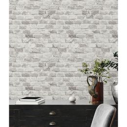 A.S. Cr&eacute;ation Vliestapete &raquo;Bricks & Stones Steinoptik&laquo; gemustert matt neutral leicht strukturiert Tapete Stein Tapeten Wohnzimmer Schlafzimmer K&uuml;che modern Design 