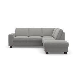 OTTO home Ecksofa &raquo;County L-Form&laquo; wahlweise Ottomane links oder rechts, mit Federkern-Polsterung silber Luxus-Microfaser (100% Polyester);Struktur 