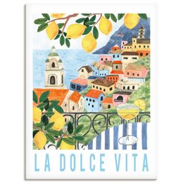 Artland Wandbild &raquo;Mediterranean View I&laquo; Meer Bilder 1 Stk. tlg. als Alubild, Leinwandbild, Poster, Wandaufkleber in verschied. Gr&ouml;&szlig;en Leinwand B/H/T: 60cm x 