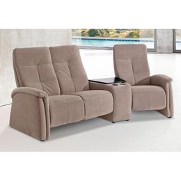 exxpo - sofa fashion 3-Sitzer &raquo;Tivoli, Kinosofa mit Tischablage & Stauraumfach, man. Relaxfunktion&laquo; mit Relaxfunktion beige Softlux -Kunstleder;