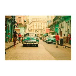 Komar Bild &raquo;Cuba Rush&laquo; St&auml;dte 1 Stk. tlg. Wandbild zur Dekoration - ohne Rahmen bunt Holz, Papier B/H/T: 40cm x 30cm, St&auml;dte, 1 Stk.