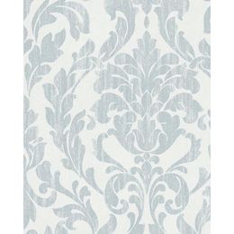 marburg Vliestapete ornamental Ornament, moderne Tapete f&uuml;r Wohnzimmer Schlafzimmer K&uuml;che wei&szlig; Vlies B/L: 0,53m x 10,05m