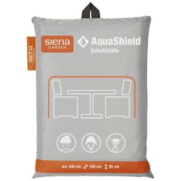 siena GARDEN Gartenm&ouml;bel-Schutzh&uuml;lle &raquo;AquaShield&laquo; Sitzgruppenh&uuml;lle 240x160x85 cm grau Polyester B/H/L: 160cm x 85cm x 240cm